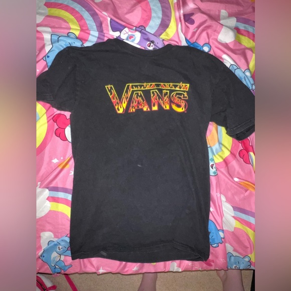 Vans | Shirts | Vans Print Fire Design Tshirt | Poshmark